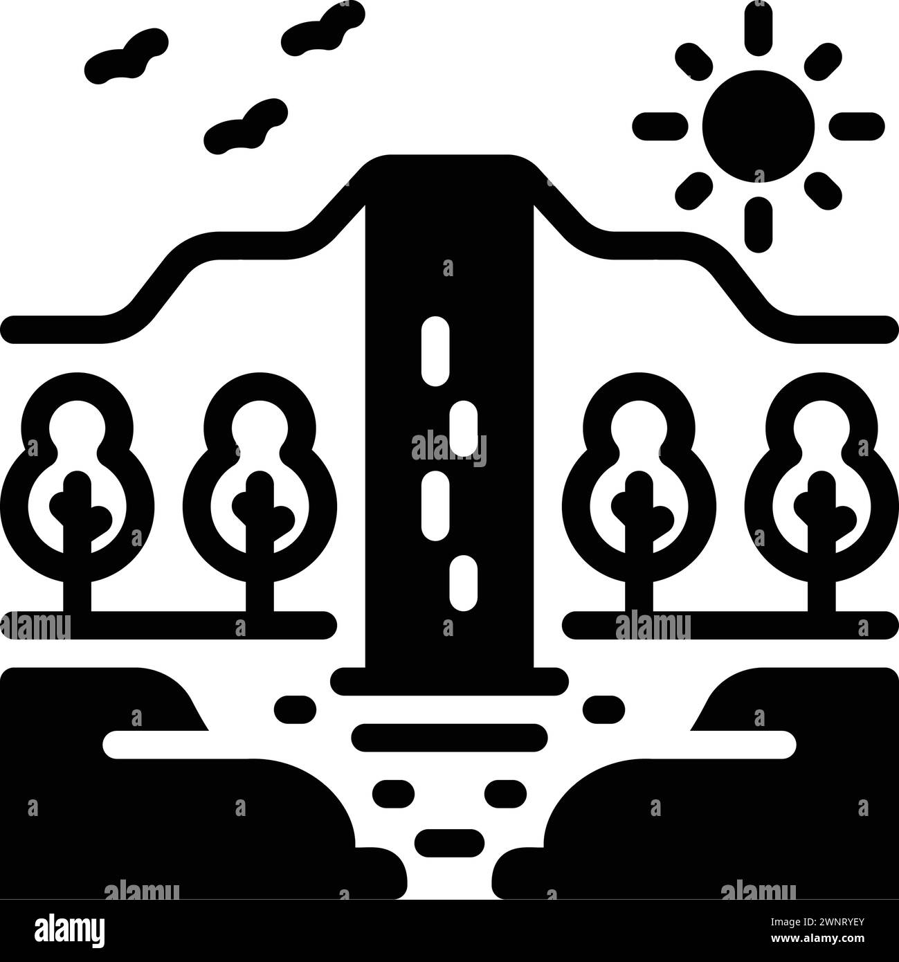 Cascade valley Stock Vector Images - Alamy