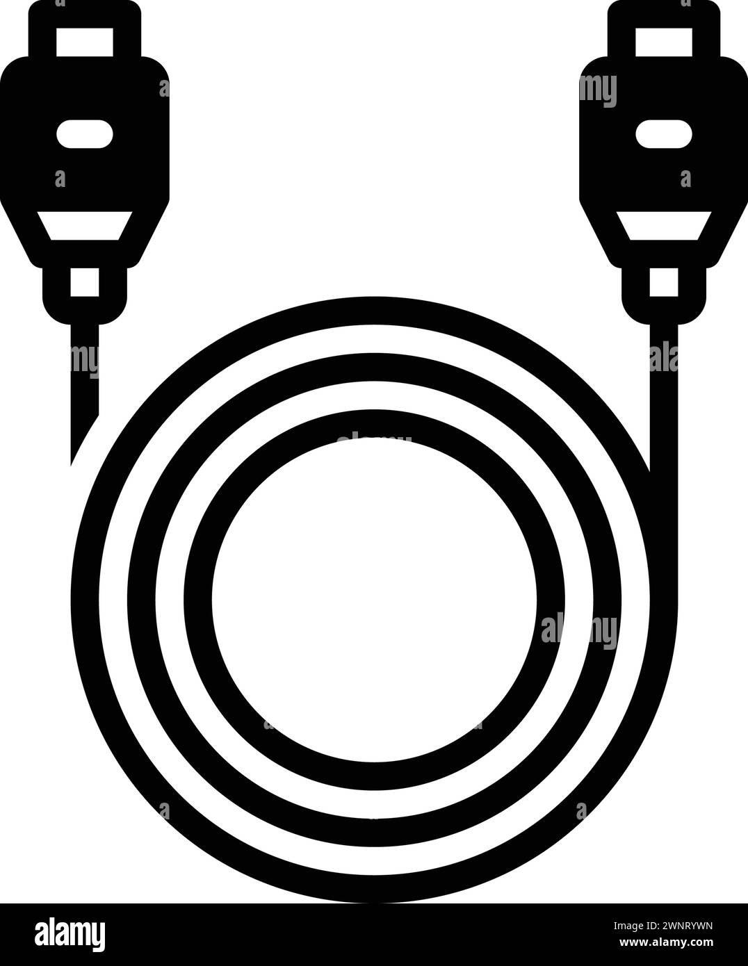 Do not touch cables Stock Vector Images - Alamy