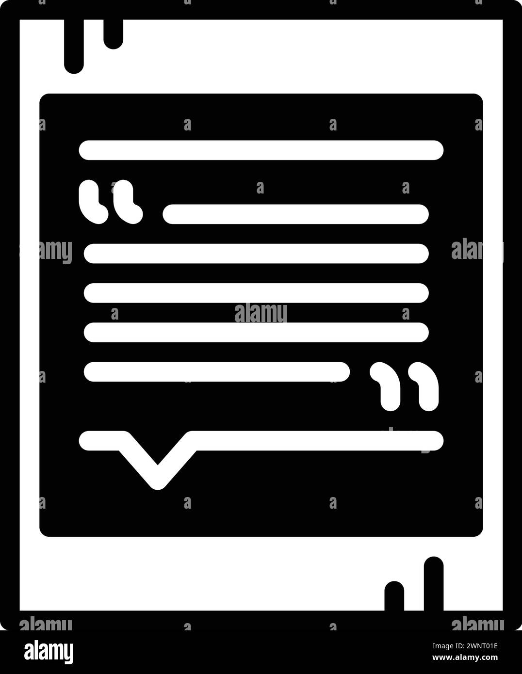 Icon for quote,quotation Stock Vector Image & Art - Alamy