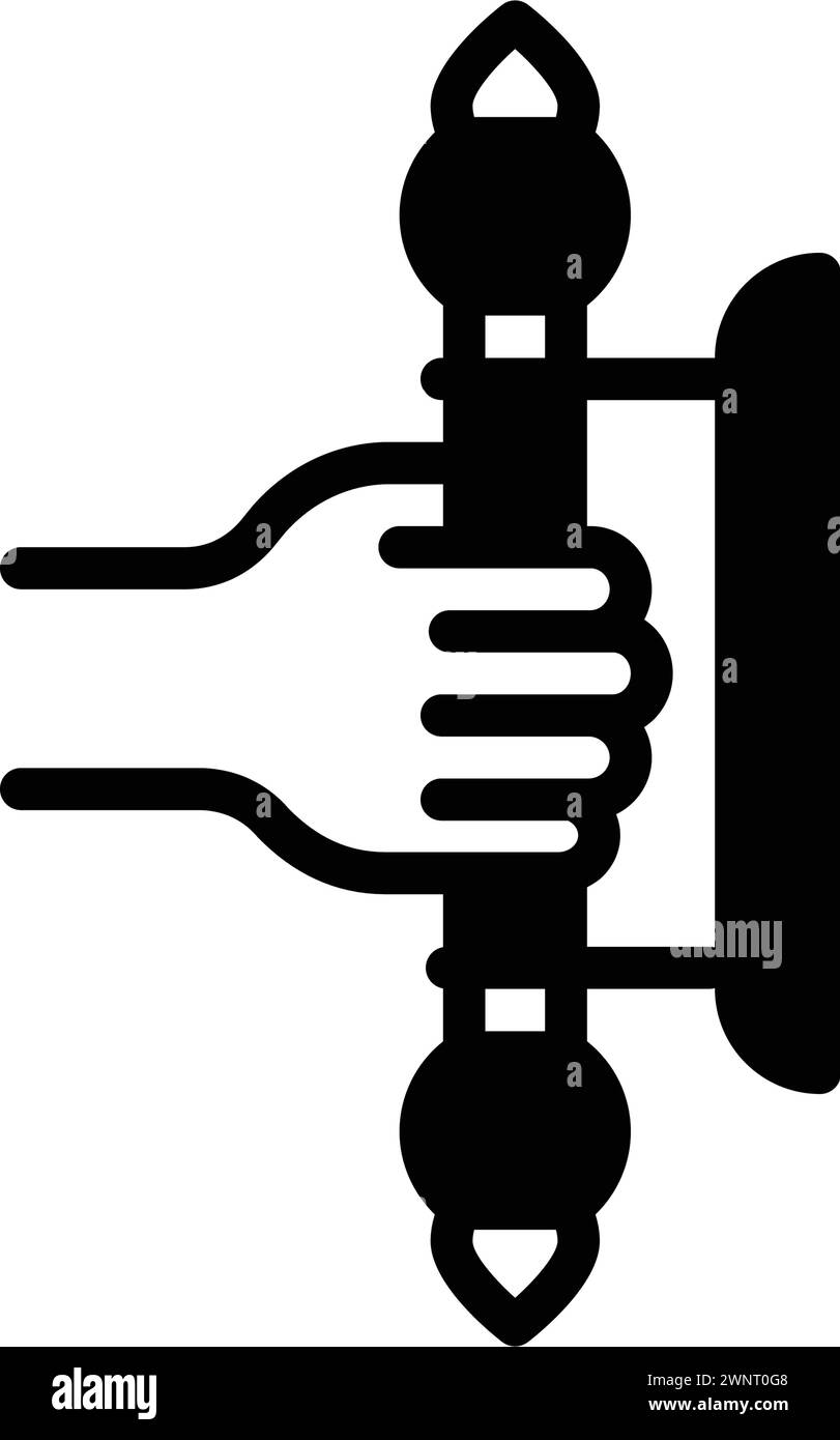 Hold door handle Stock Vector Images - Alamy