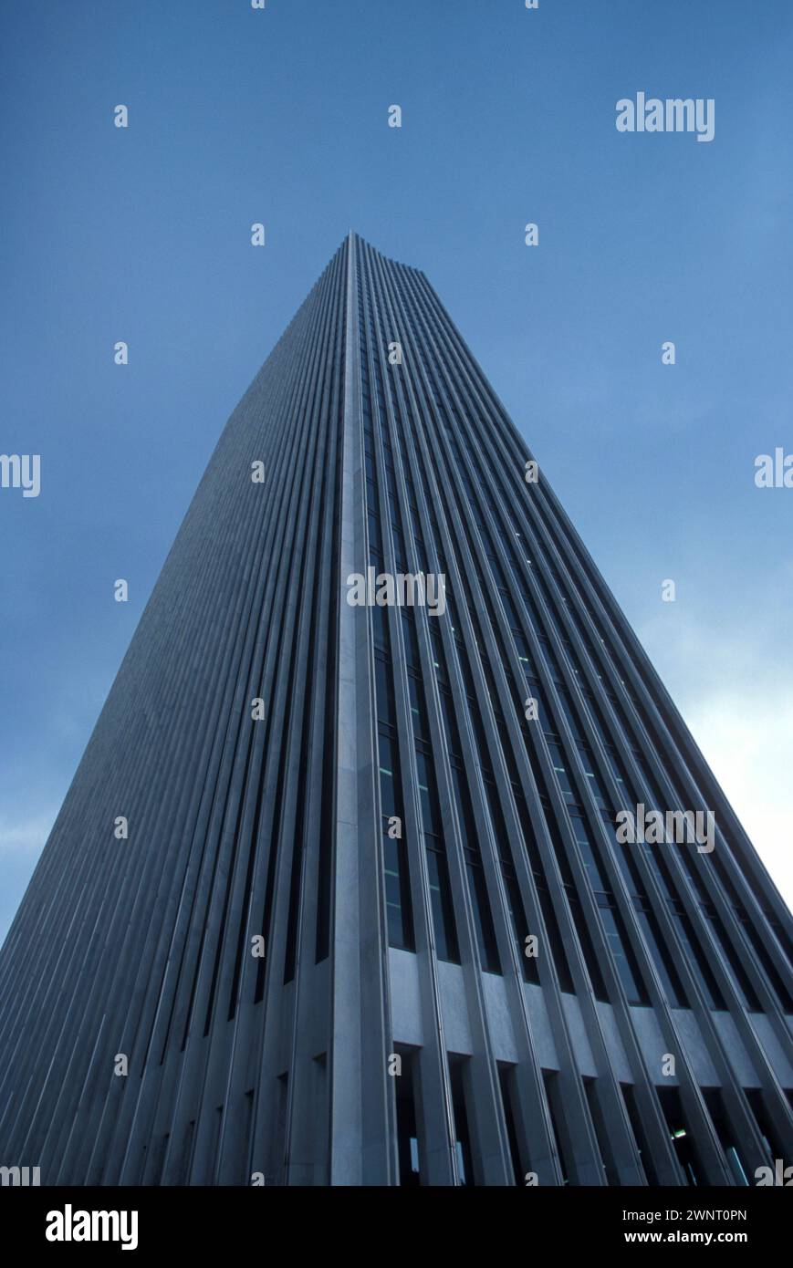 The Corning Tower rises above the New York State Capitol complex in ...
