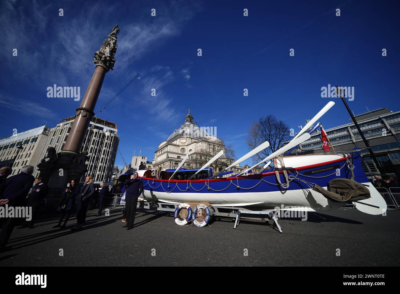 A Royal National Lifeboat Institution (RNLI) lifeboat - an historic ...