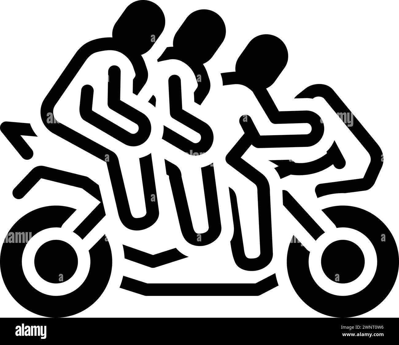 Icon for triple,bike Stock Vector Image & Art - Alamy