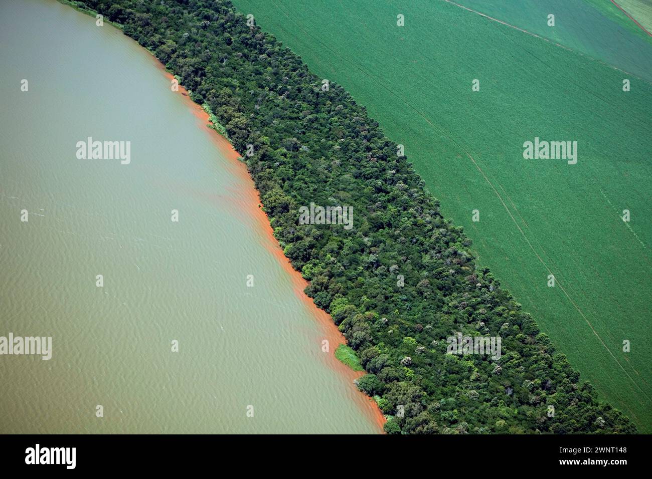 Lake behind Itaipu Dam, Brazil Stock Photo - Alamy