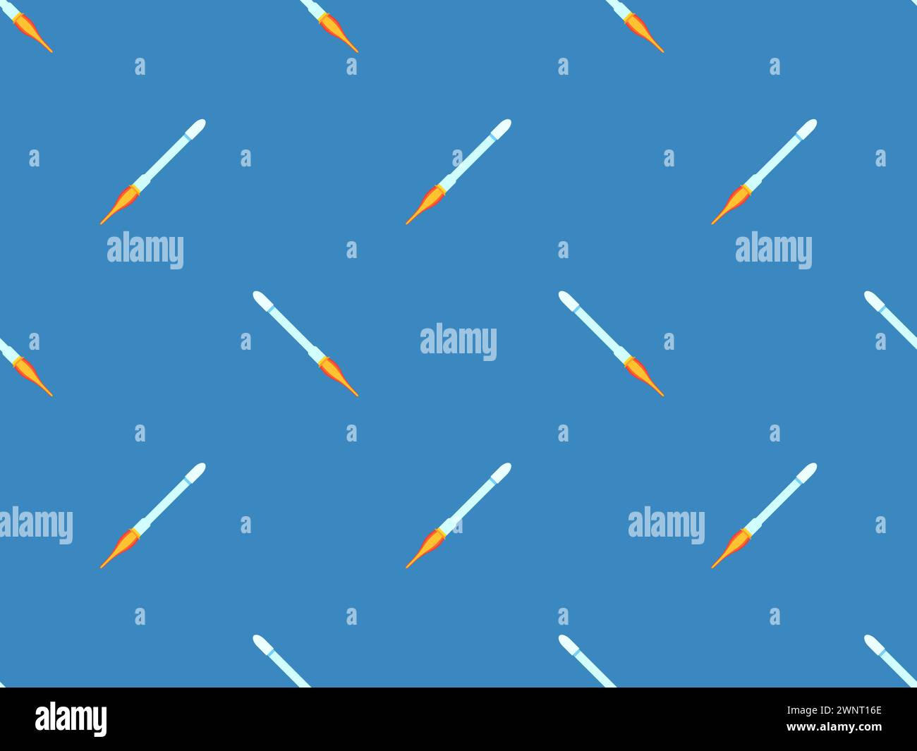 Spaceships seamless pattern. Orbital launch vehicle. Space rockets in ...
