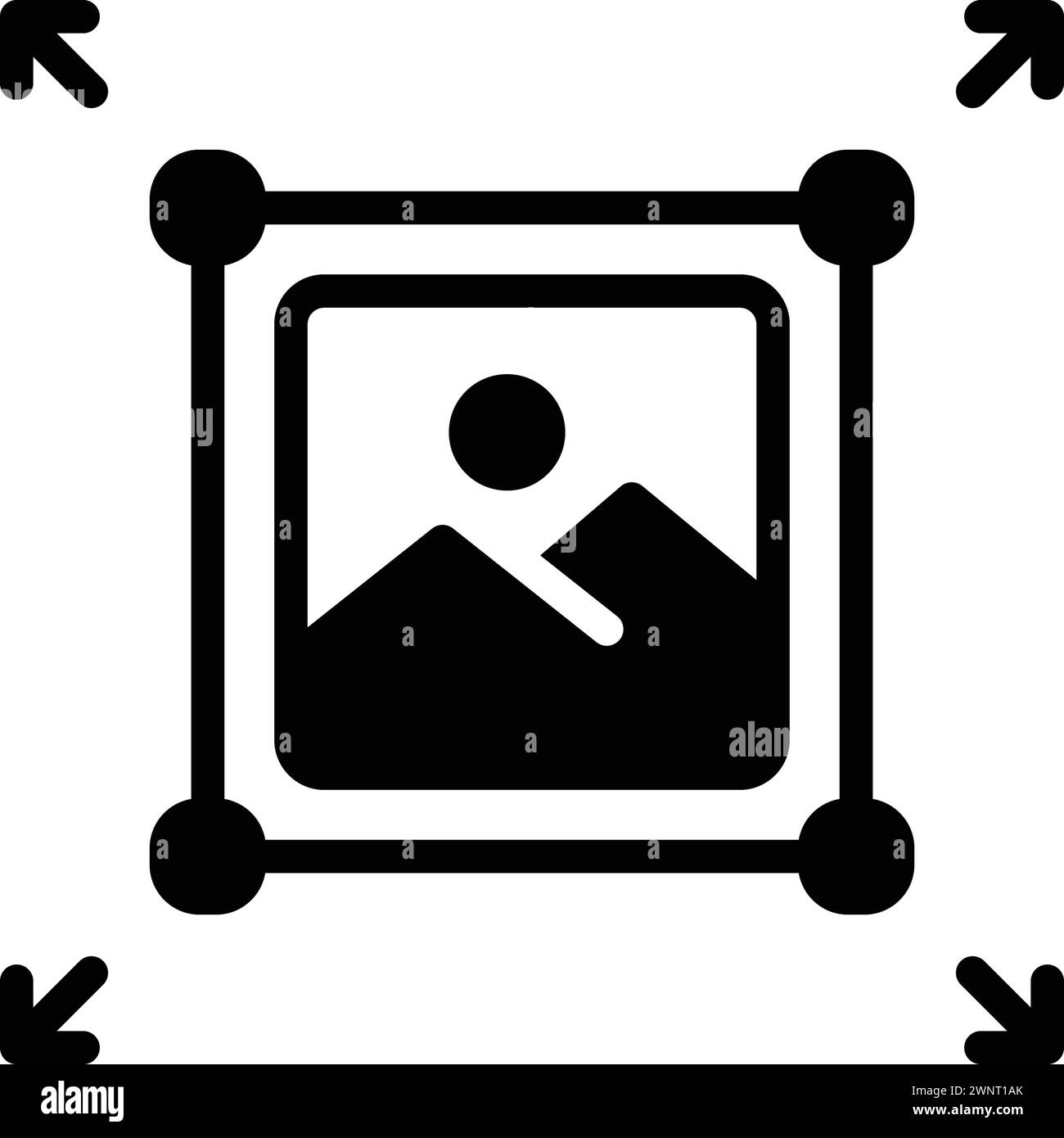 Icon for enlarge,enhance Stock Vector Image & Art - Alamy