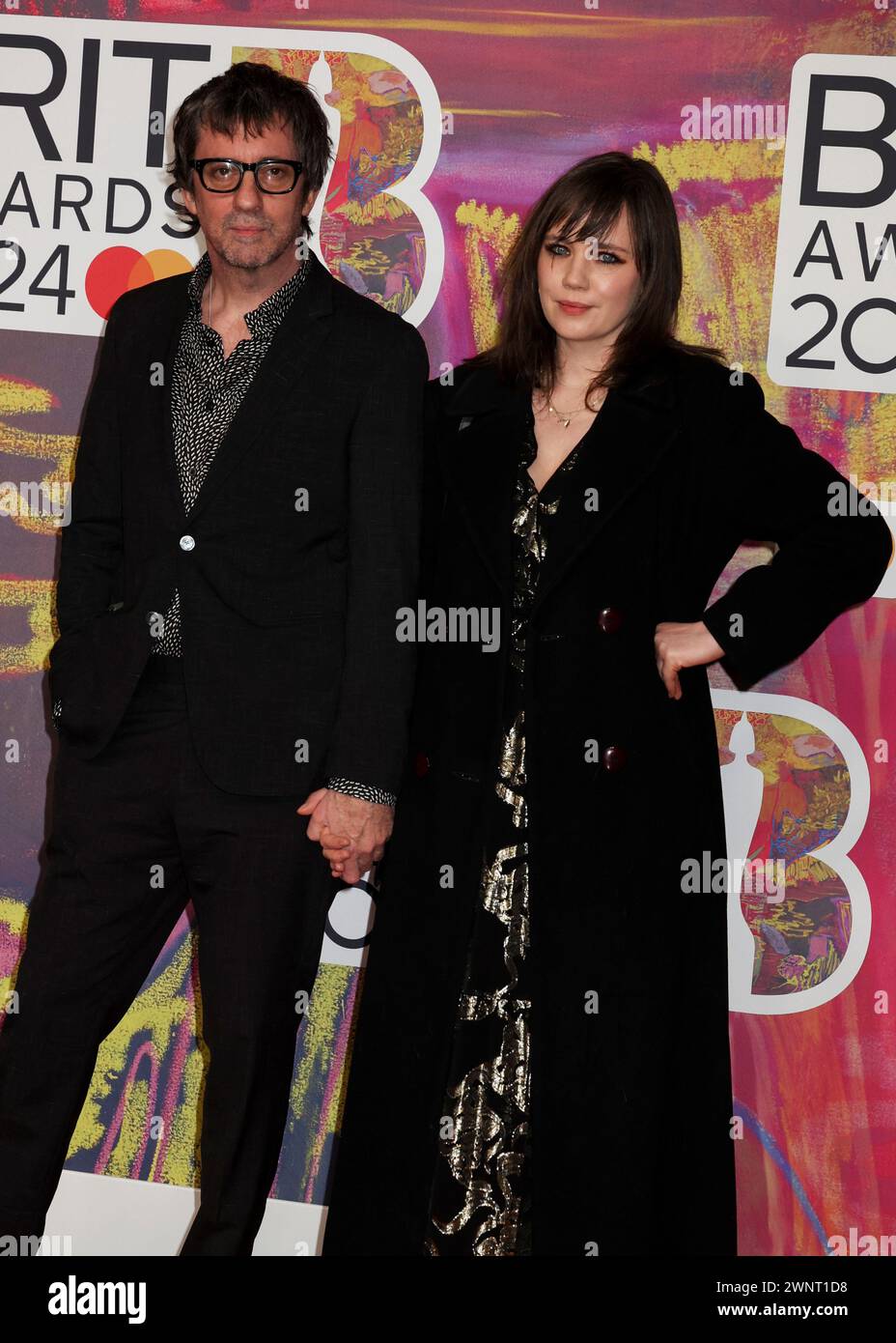 London, UK. 02nd Mar, 2024. Graham Coxon and Rose Elinor Dougall attend ...