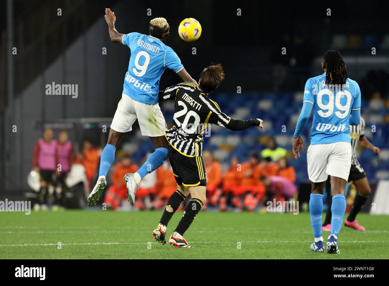 Napoli, Italy. 03rd Mar, 2024. Victor Osimhen of Ssc Napoli and Fabio ...
