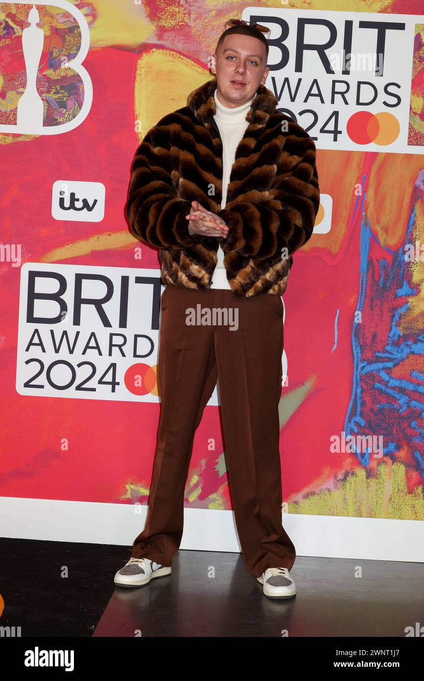 London, UK. 02nd Mar, 2024. Aitch attends the BRIT Awards 2024 at the ...