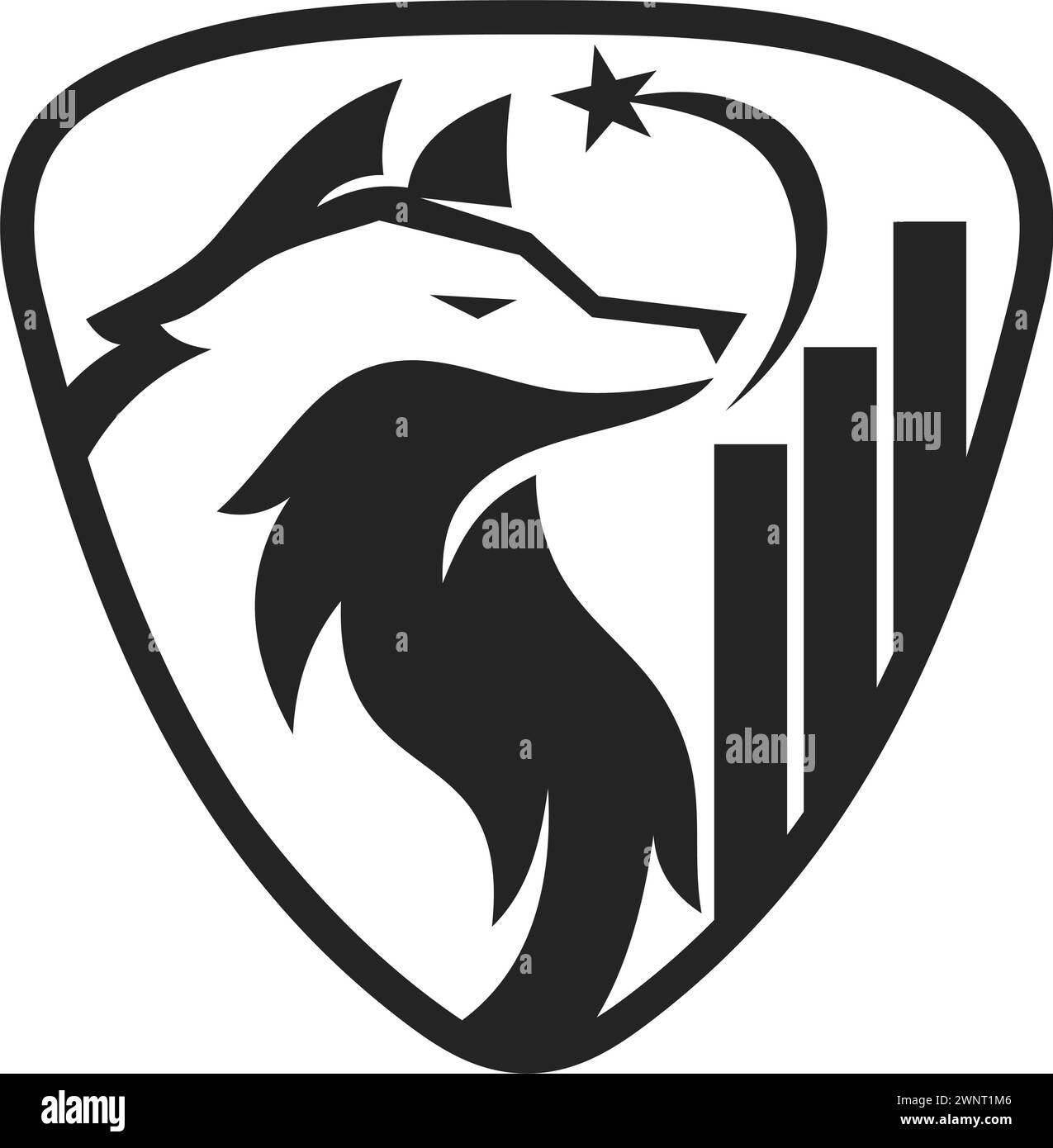 Fox Logo template Isolated. Brand Identity. Abstract Vector graphic ...