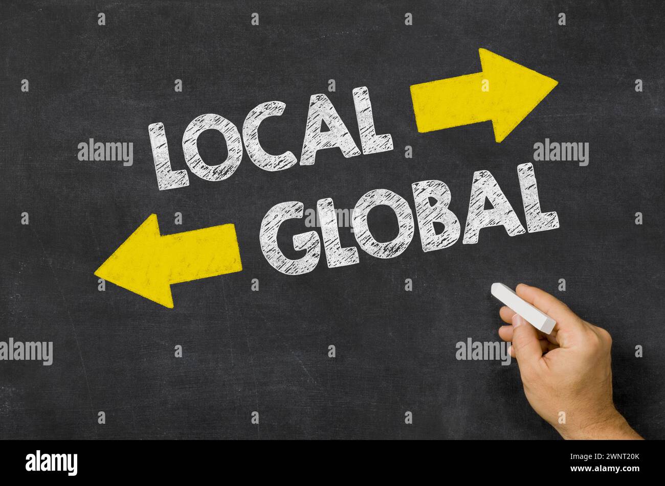 Local to global hi-res stock photography and images - Alamy