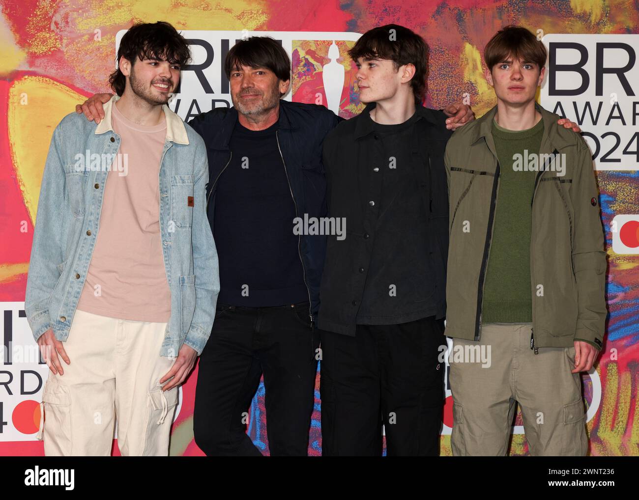 London, UK. 02nd Mar, 2024. Alex James, Geronimo James, Artemis James ...