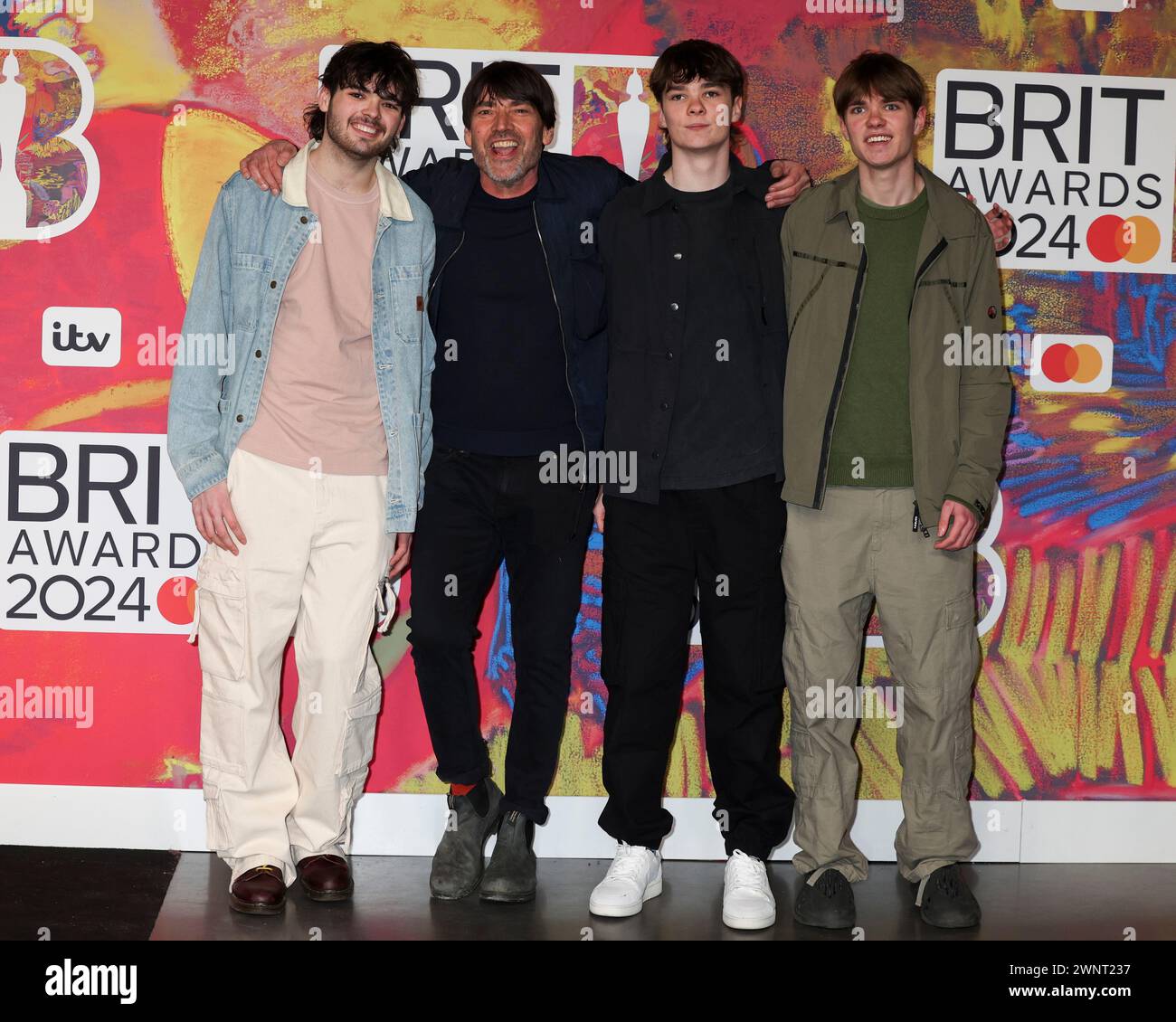 London, UK. 02nd Mar, 2024. Alex James, Geronimo James, Artemis James ...