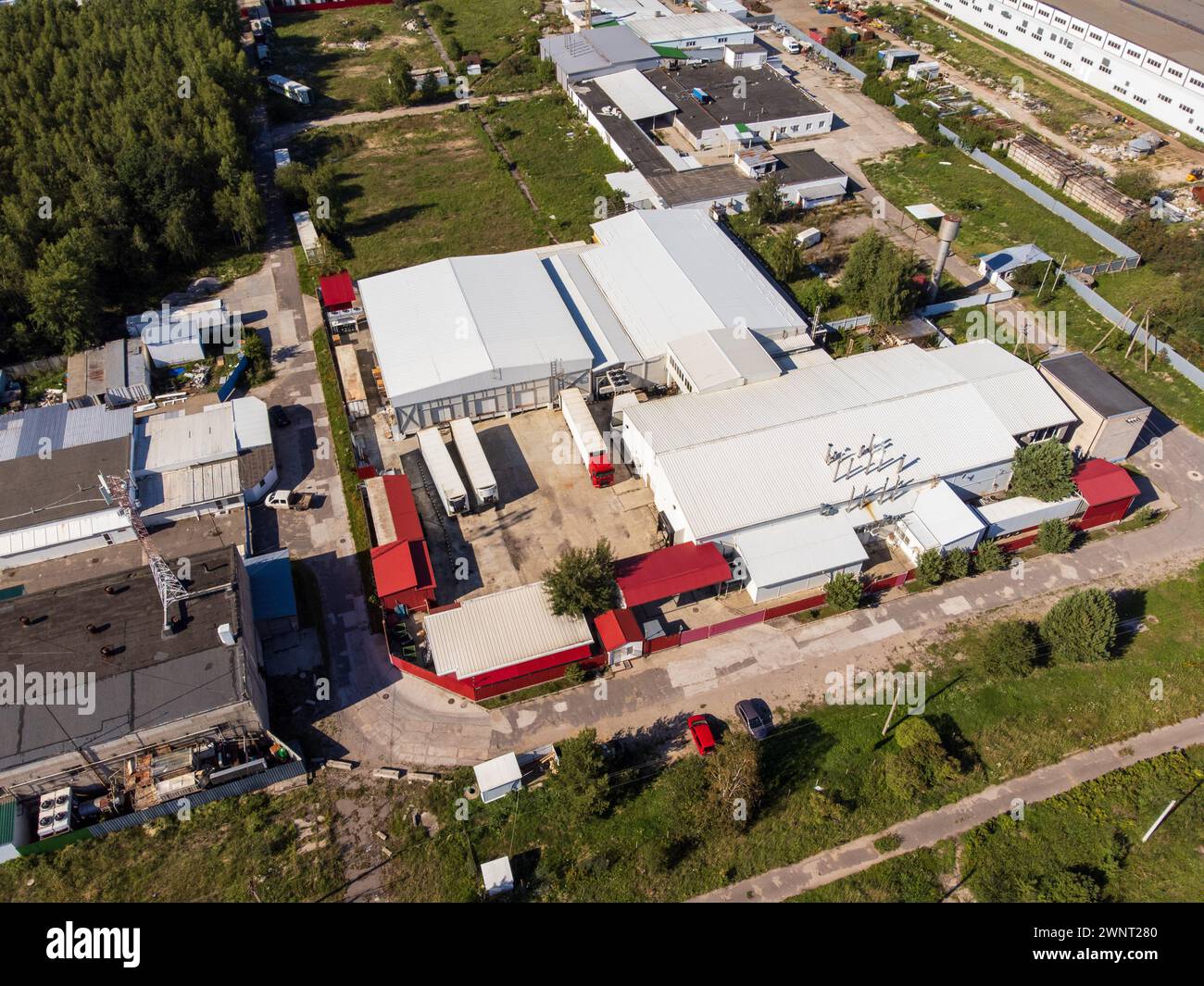 An expansive aerial shot capturing the intricate layout of an ...