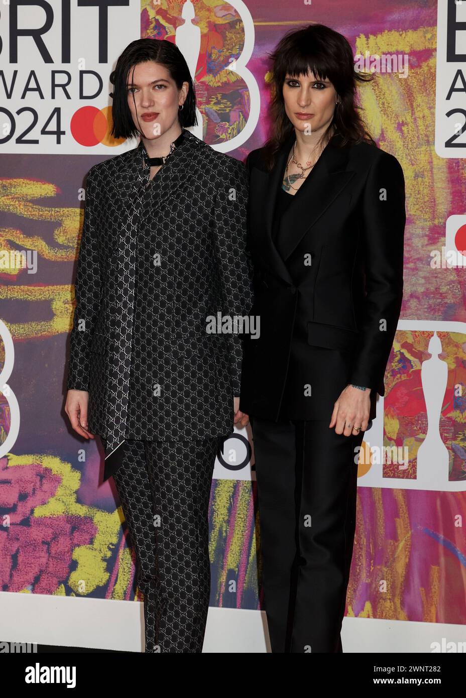 London, UK. 02nd Mar, 2024. Romy Madley Croft and Vic Lentaigne attend ...