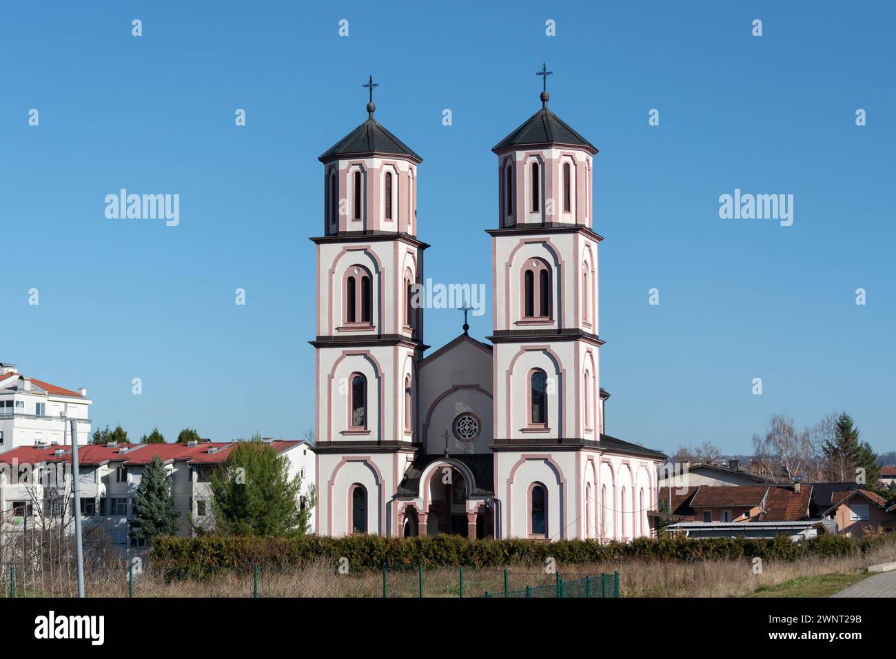 Orthodox church in Banja Luka, dedicated to Saint Basil of Ostrog in ...