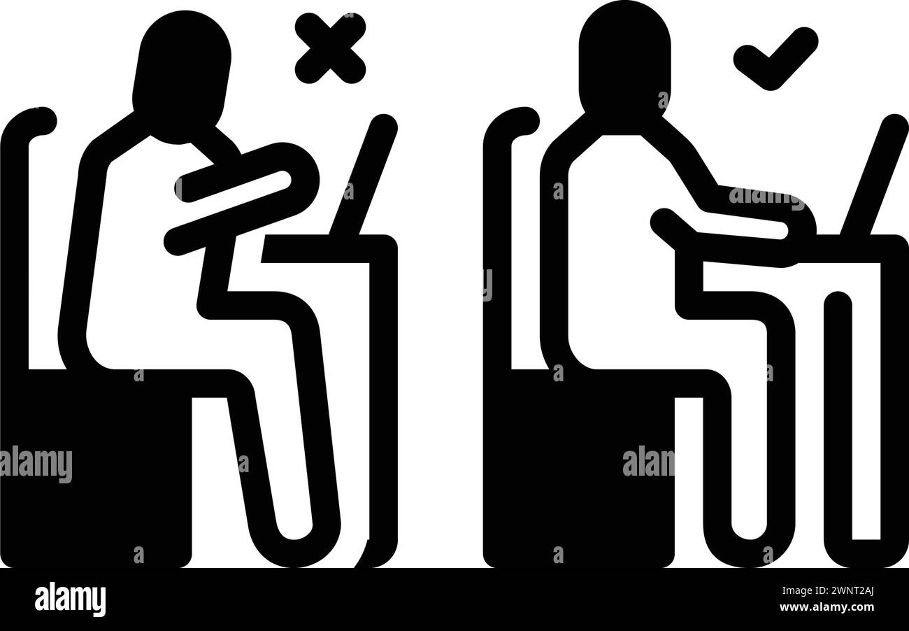 Icon for positions,ergonomic Stock Vector Image & Art - Alamy