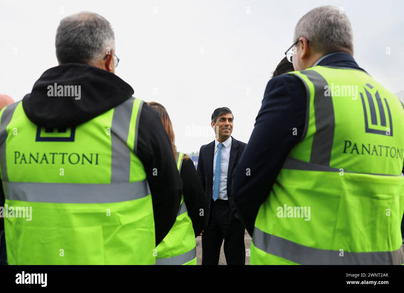 Prime Minister Rishi Sunak during a visit to Panattoni Park, an ...