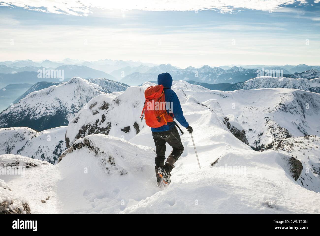 View across rugged mountain hi-res stock photography and images - Alamy