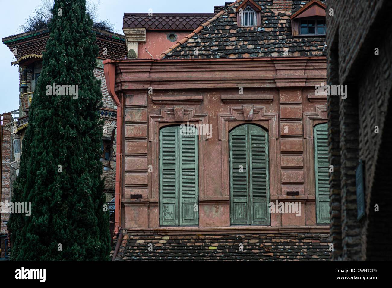 Historical part of Tbilisi city Stock Photo - Alamy