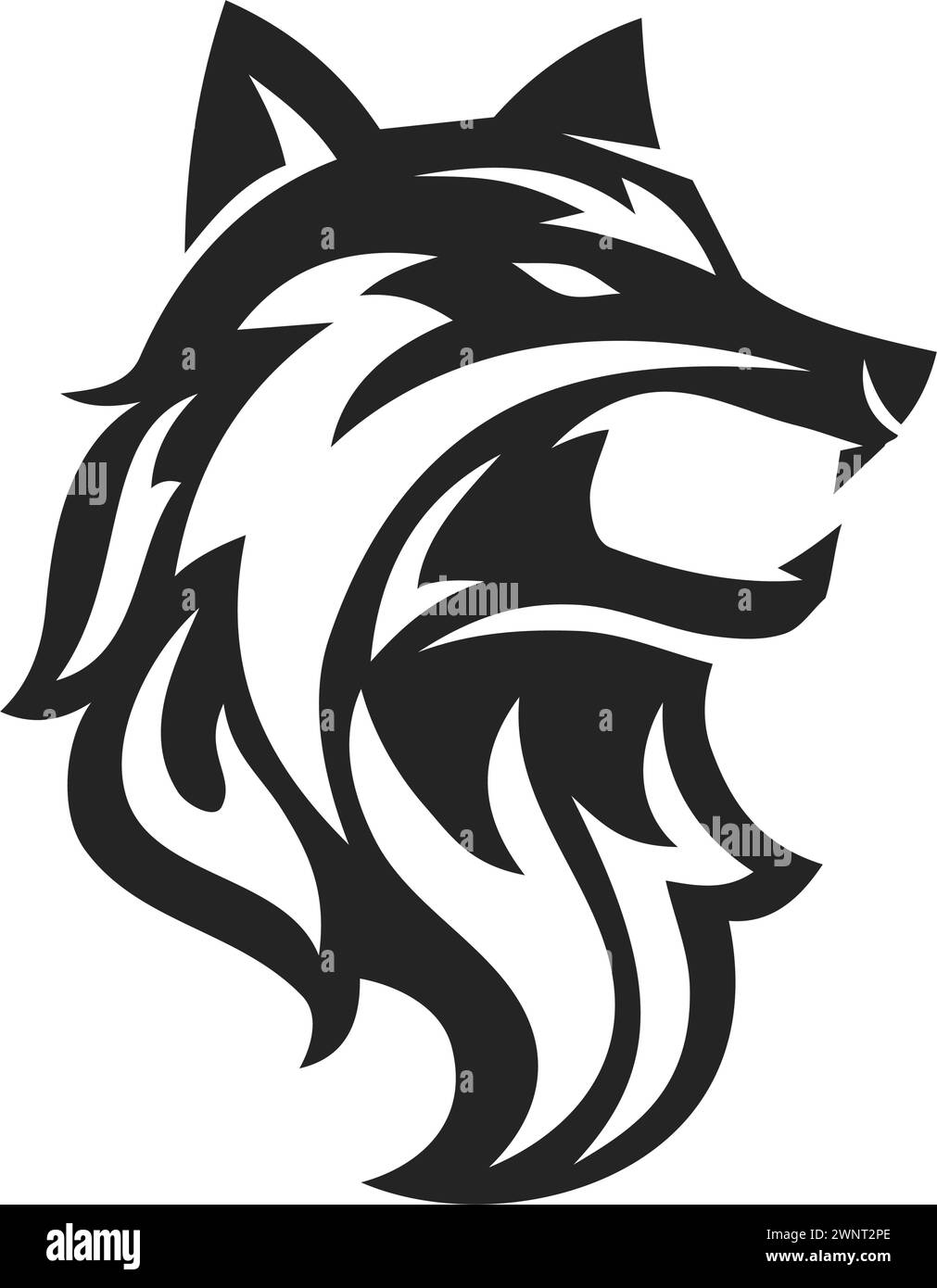 Fox Logo template Isolated. Brand Identity. Abstract Vector graphic ...