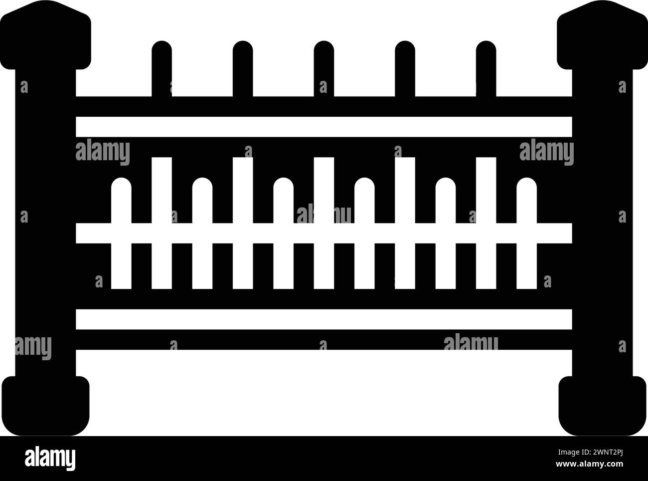 Icon for fence,border Stock Vector Image & Art - Alamy