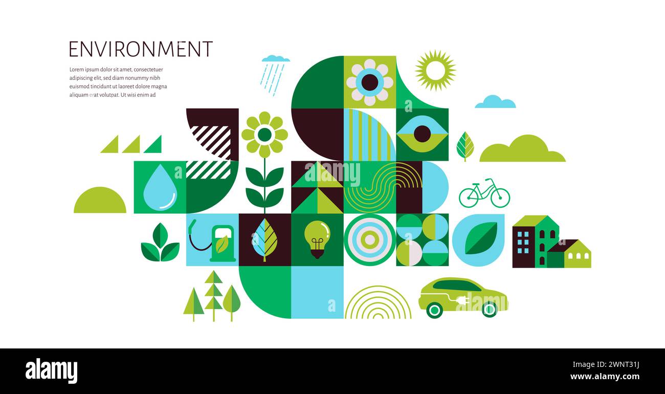 Environment, ecology, Earth day concept design. Banner, poster ...