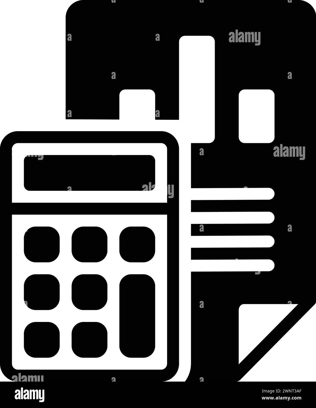 Invoice calculation Cut Out Stock Images & Pictures - Alamy