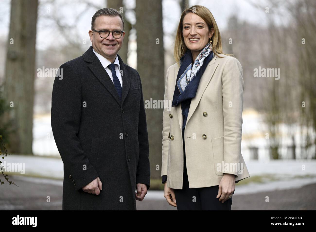Helsinki, Finland. 04th Mar, 2024. Finnish Prime Minister Petteri Orpo meeting with European ...