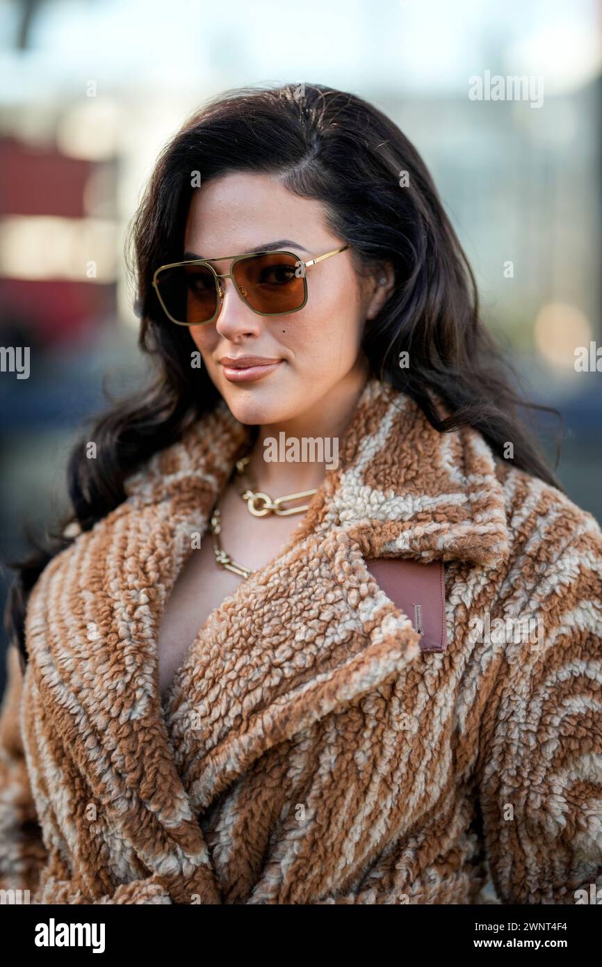 Ashley Graham attends the Stella McCartney Fall/Winter 2024-2025 ready ...