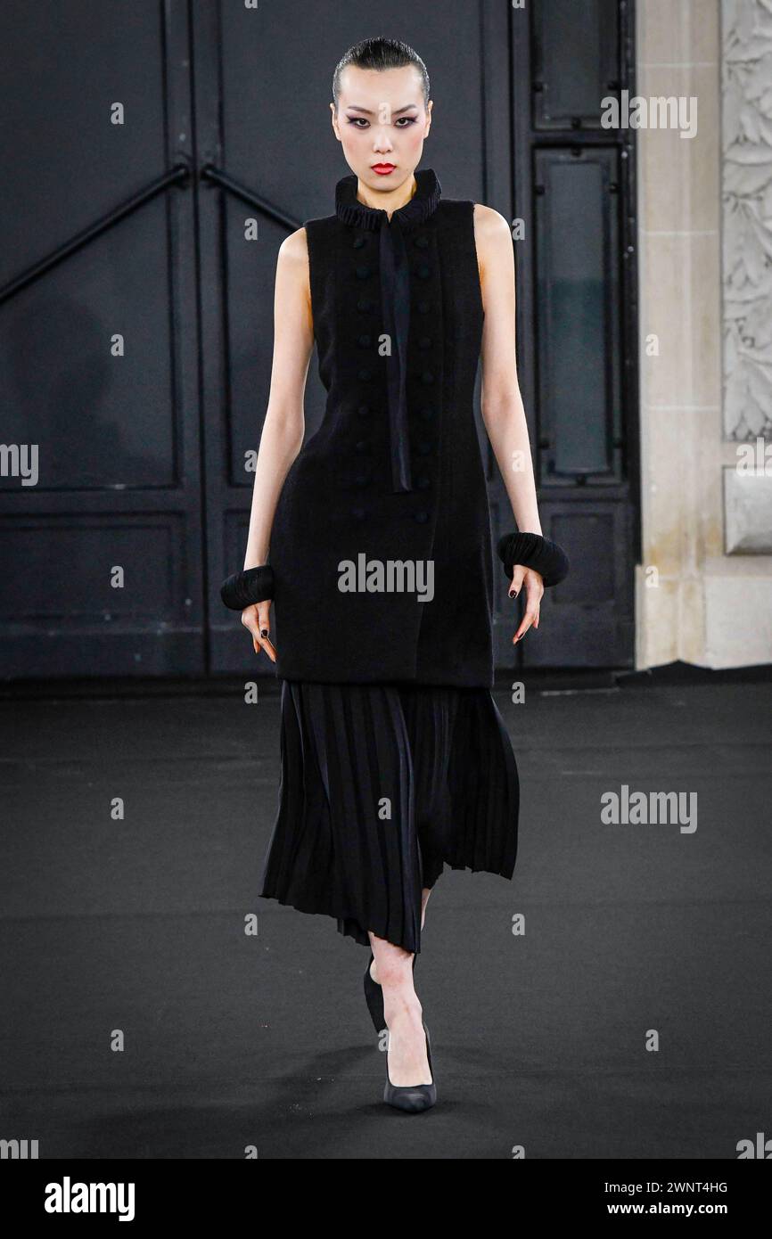 Paris, France. 03rd Mar, 2024. A model walks the runway during the ...