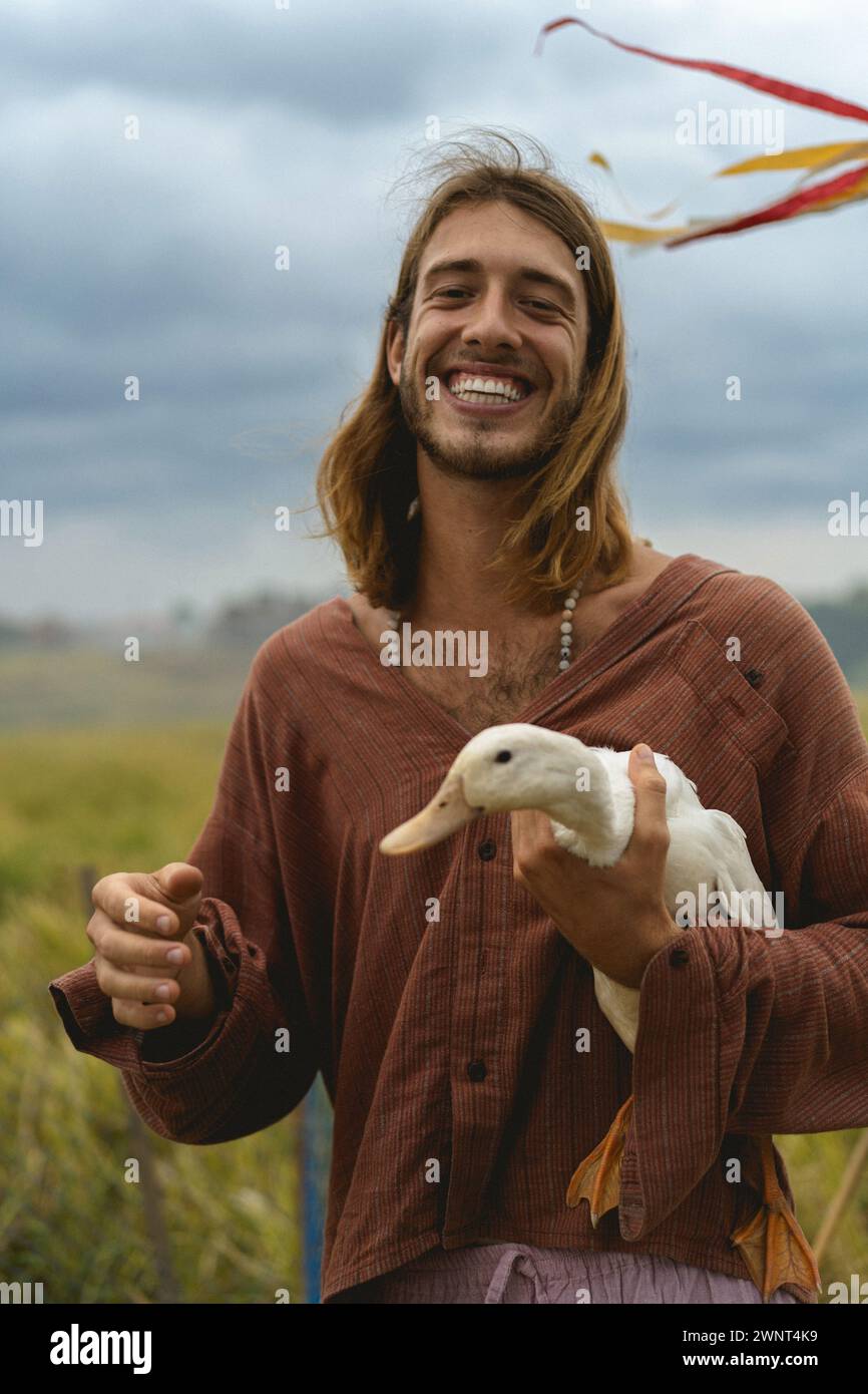 Man with duck hi-res stock photography and images - Alamy