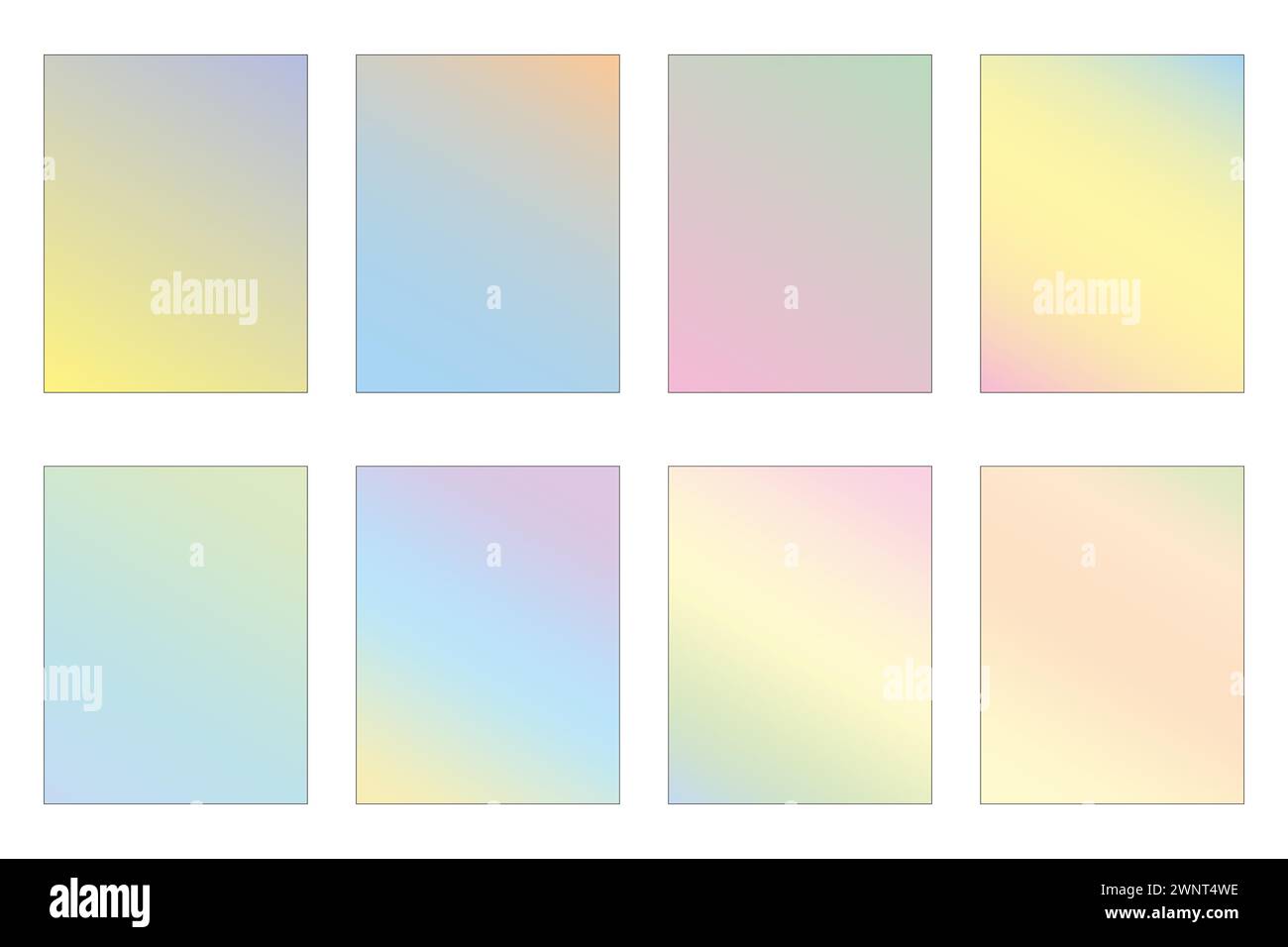 pastel color pattern collection catalog. Vector illustration. stock ...