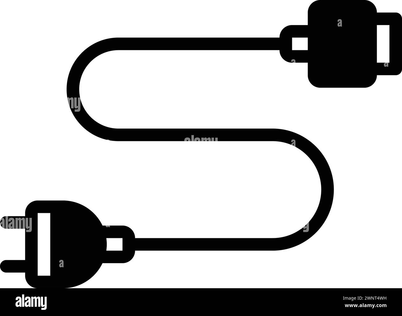 Wired cable Stock Vector Images - Alamy
