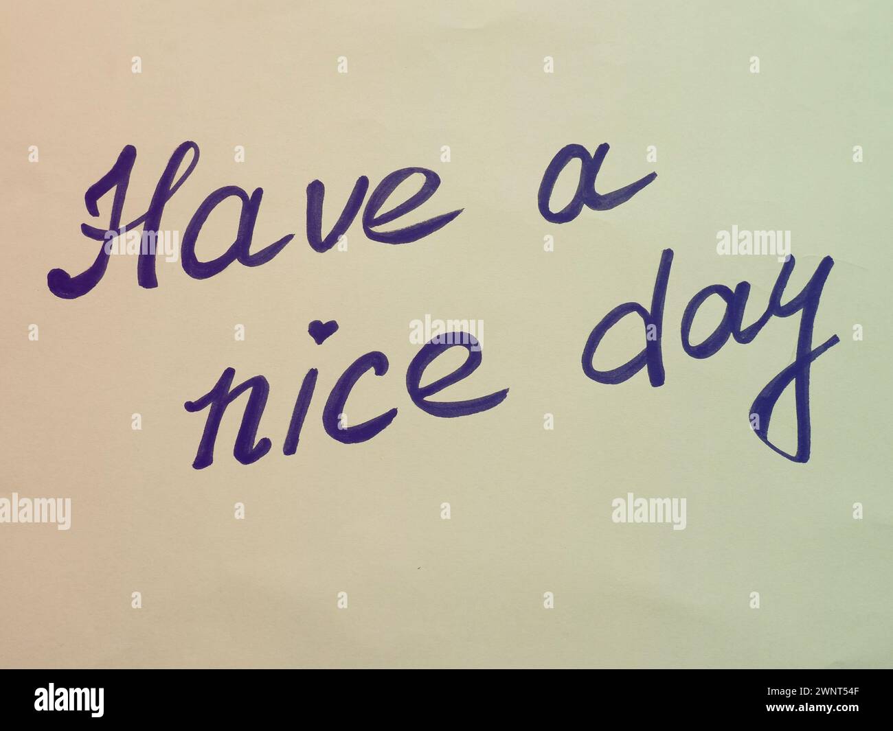 Have a nice day. Phrase or lettering. Black handwritten words ...