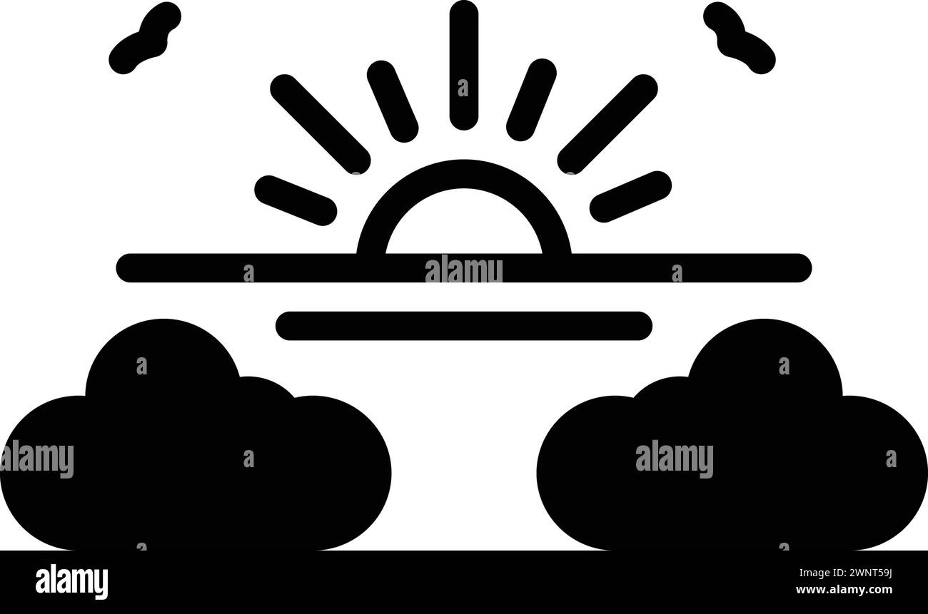 Icon for evening,end of day Stock Vector Image & Art - Alamy
