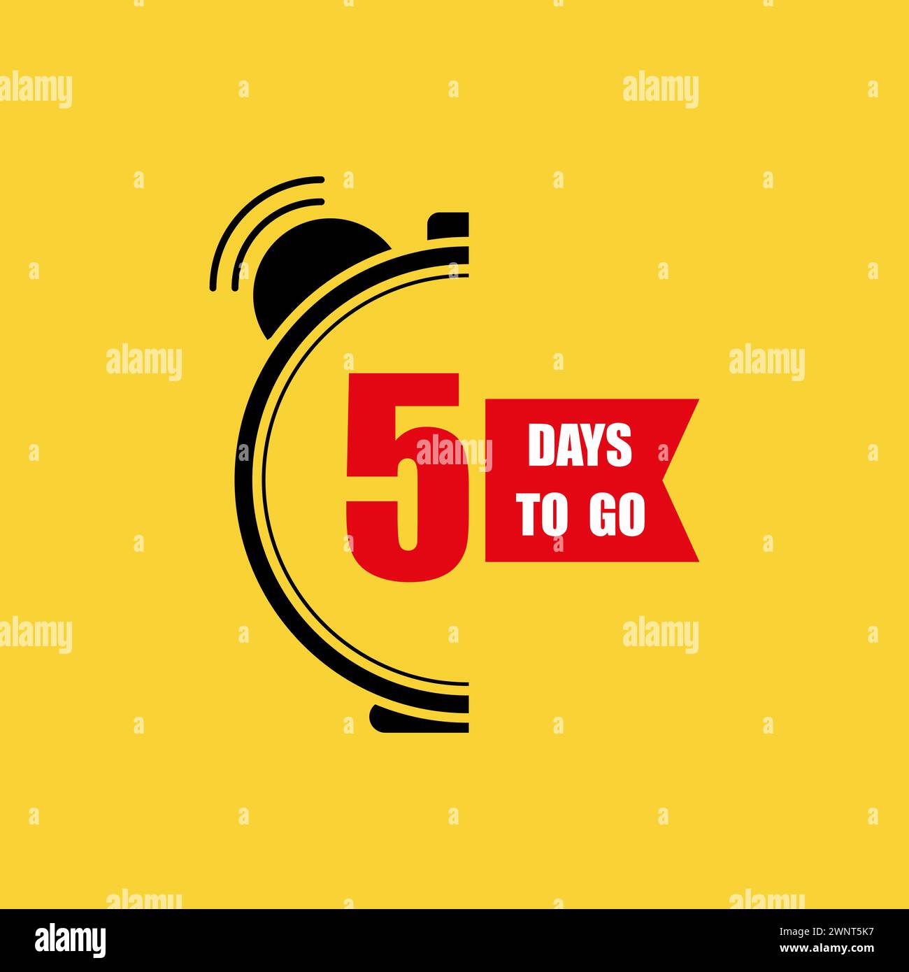 5 days to go last countdown. 5 days only. Five days go sale price offer ...