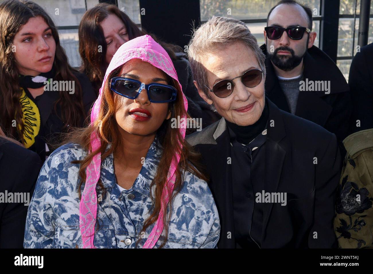 MIA, left, and Charlotte Rampling attend the Stella McCartney Fall ...