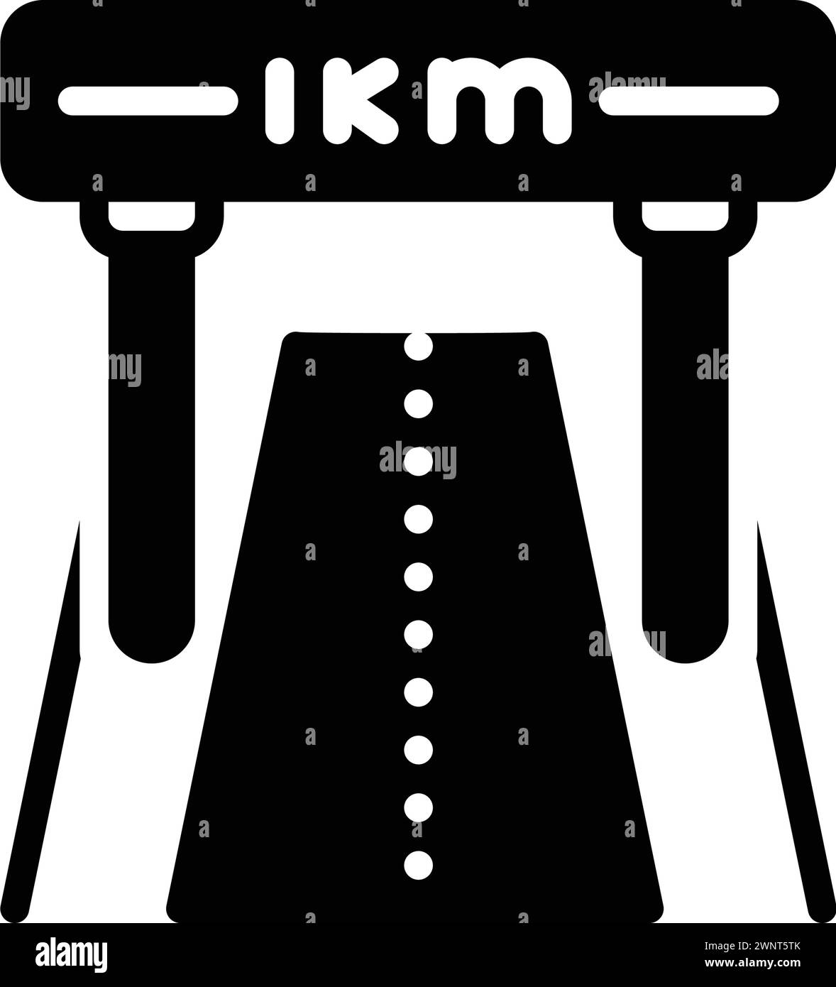 Kilometers Stock Vector Images - Alamy