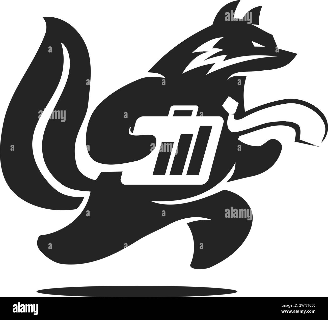Fox Logo template Isolated. Brand Identity. Abstract Vector graphic ...