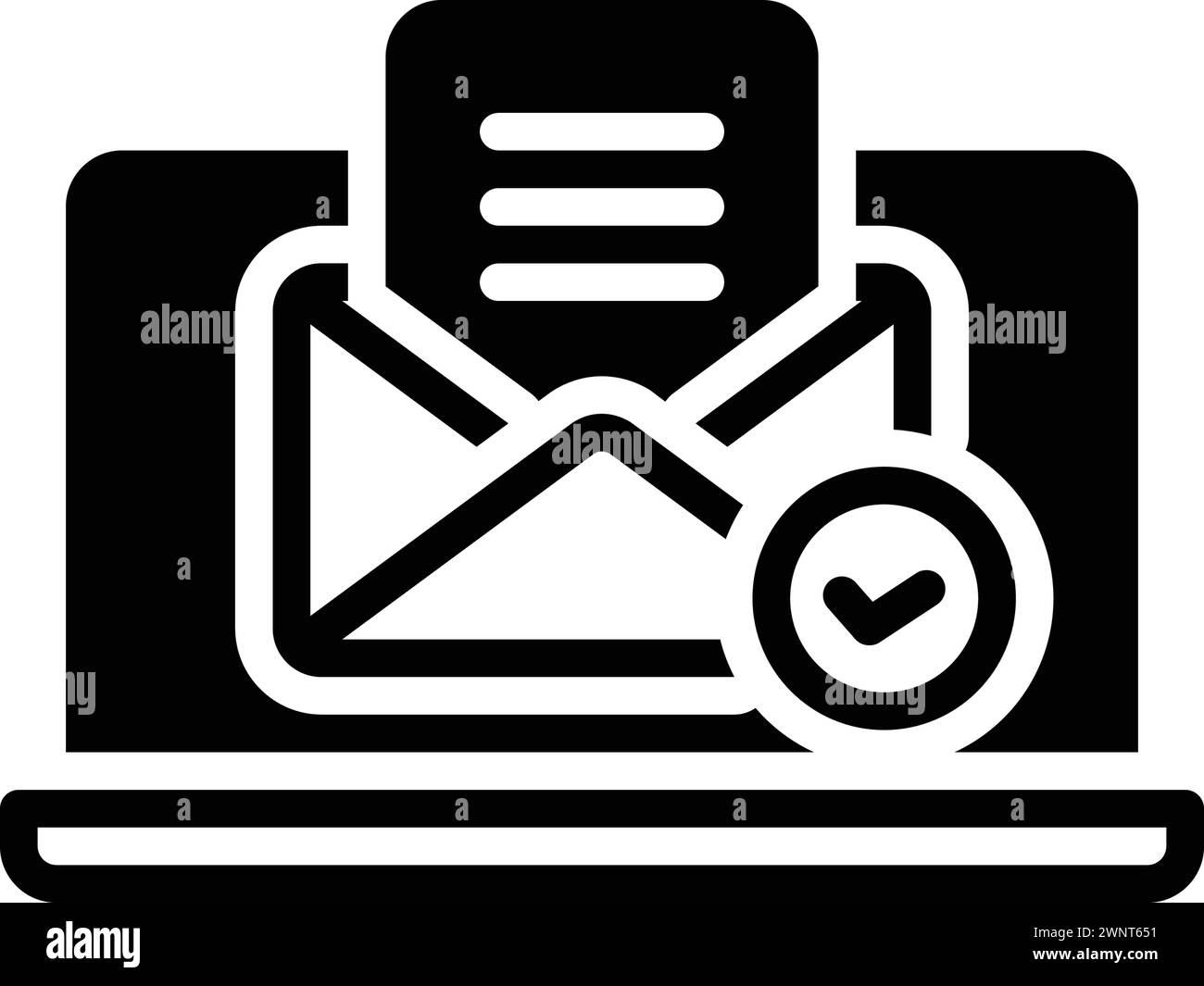 Icon for approve,message Stock Vector Image & Art - Alamy