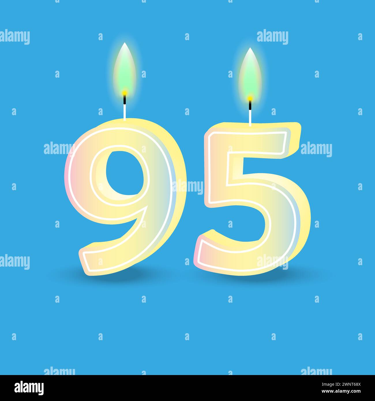 Number 95 greeting Stock Vector Images - Alamy