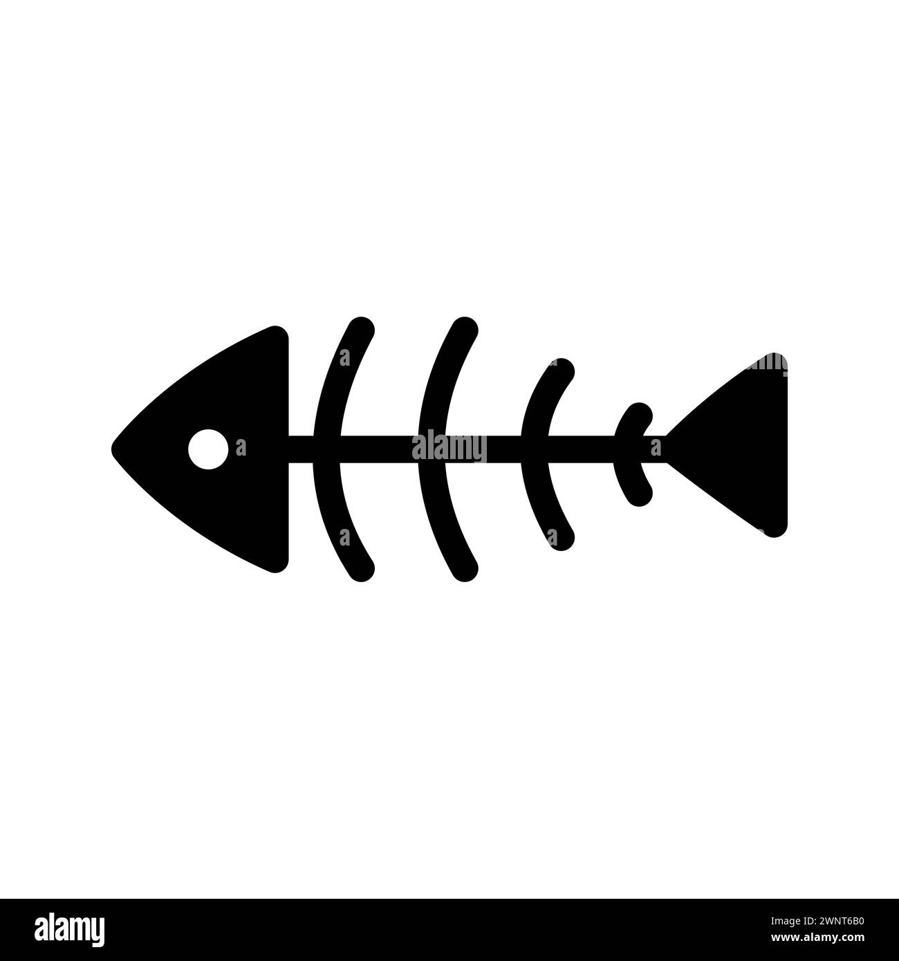 Fishbone symbol Black and White Stock Photos & Images - Alamy