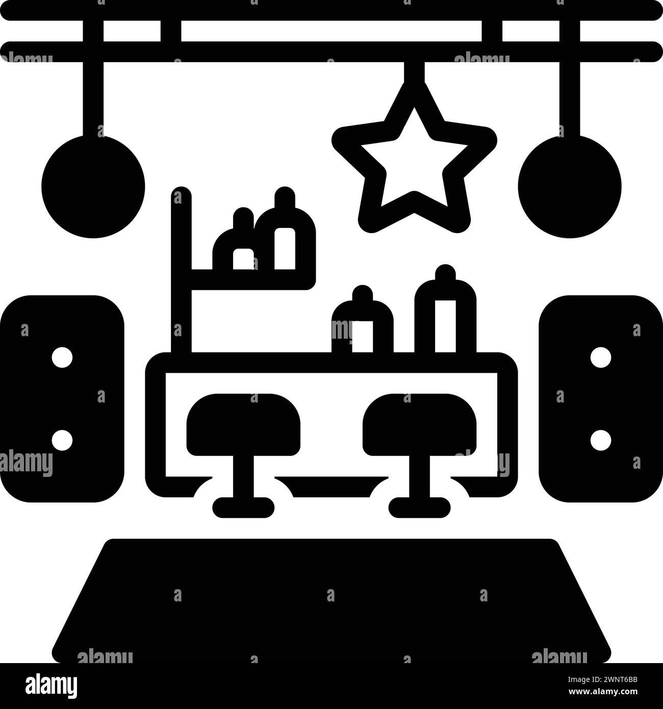Cafe bar counter icon hi-res stock photography and images - Alamy