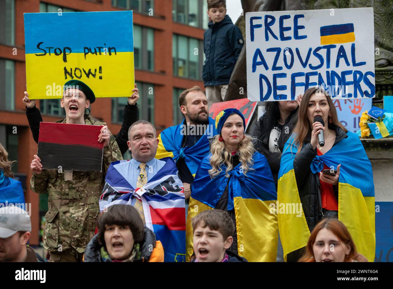 Members of the Ukrainian community came together to mark the second anniversary of the Start of ...