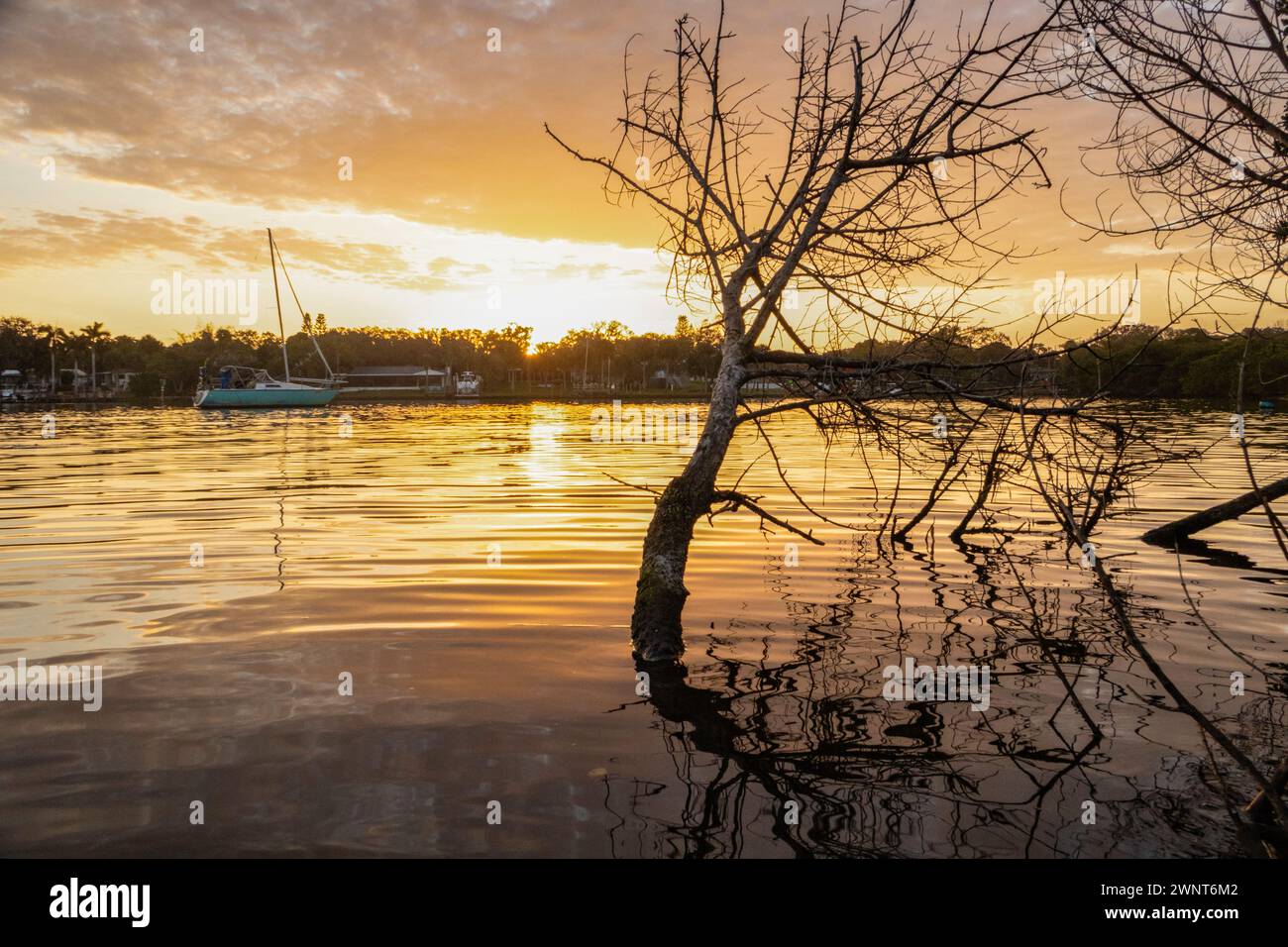 Shoreline with docks hi-res stock photography and images - Alamy