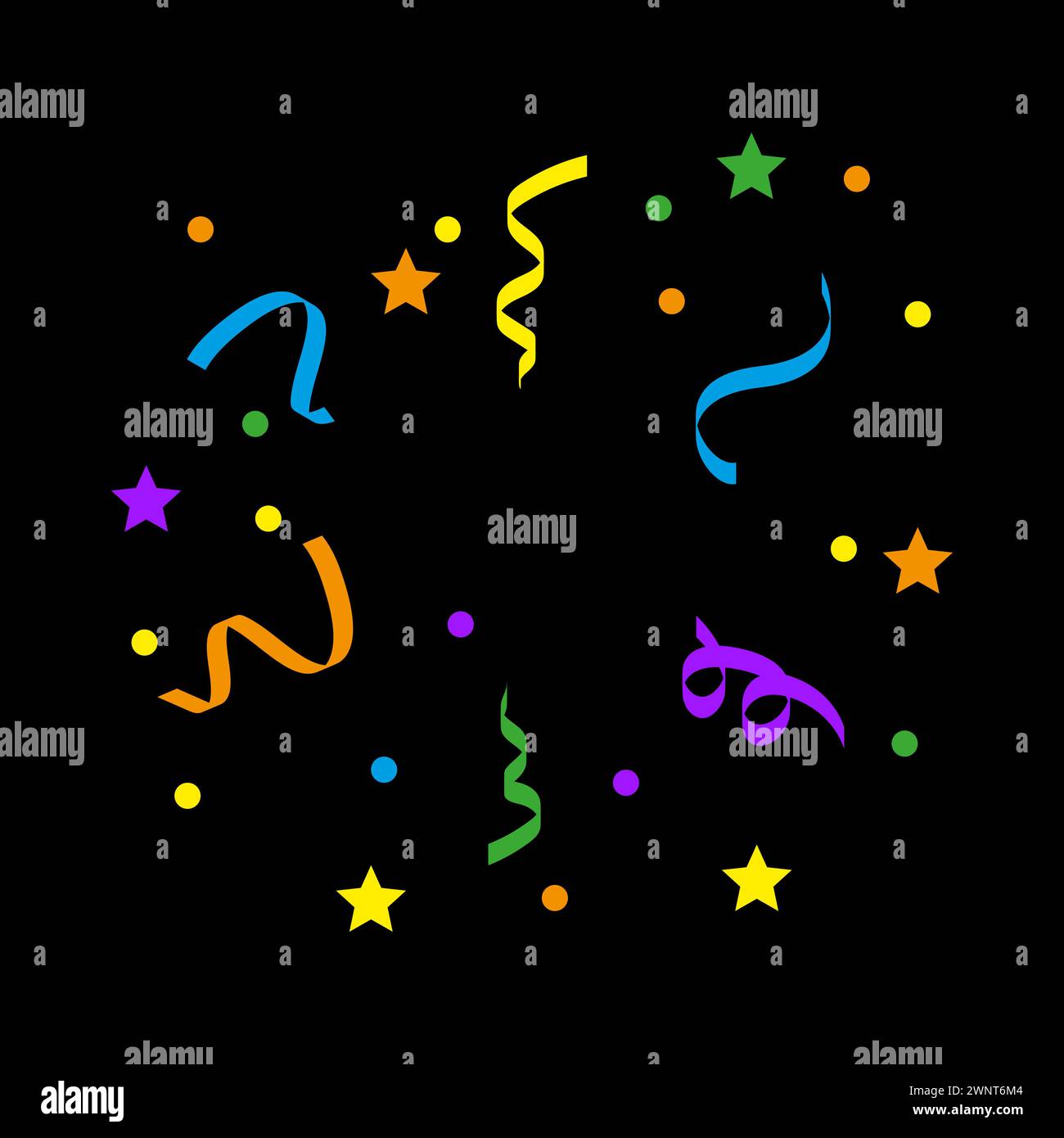 Colorful confetti clipart. Vector illustration. EPS 10. Stock image ...