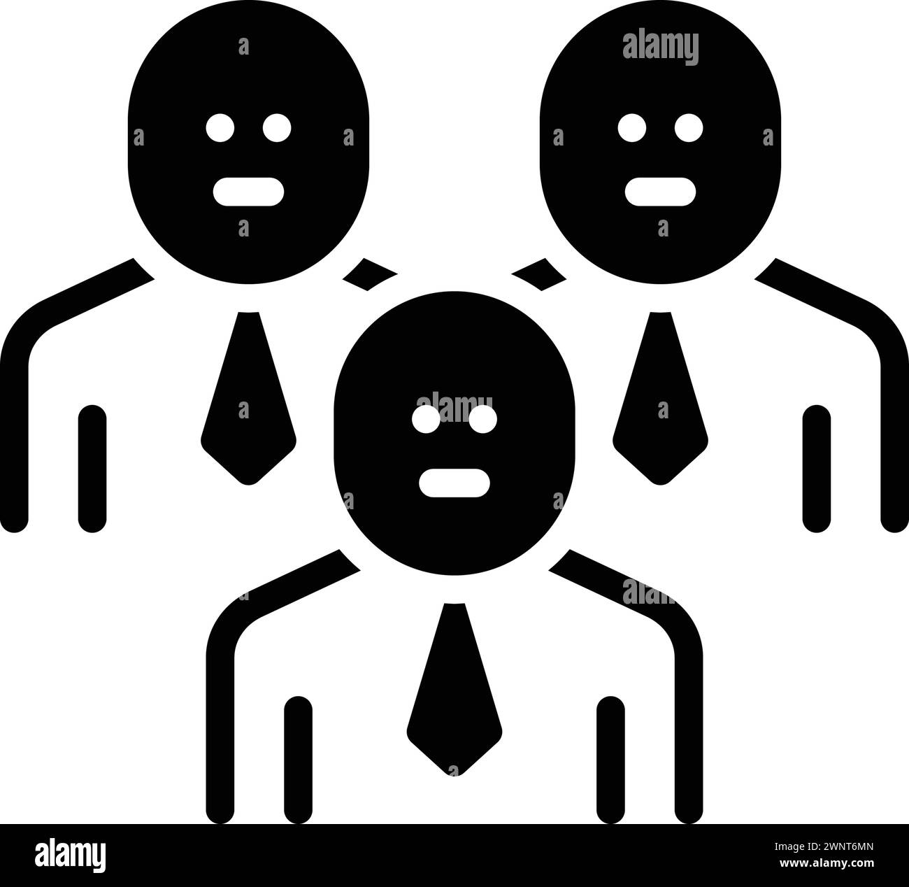 Employees silhouette Black and White Stock Photos & Images - Alamy