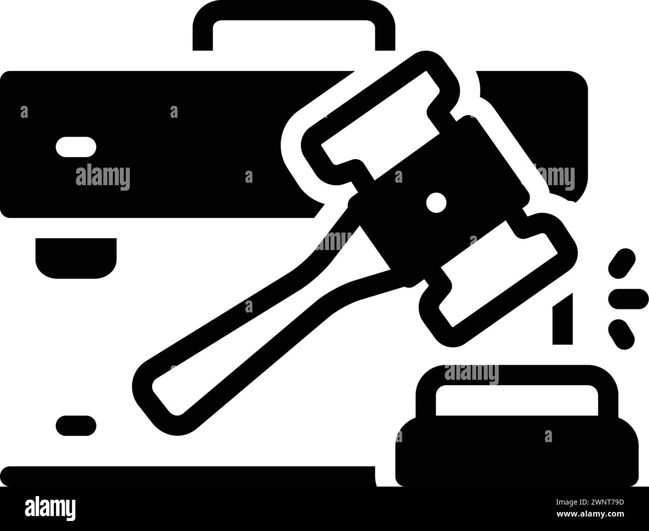 Icon case justice Cut Out Stock Images & Pictures - Alamy