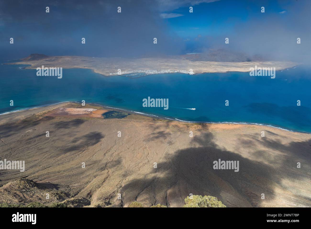 Amazing view from El Mirador del Rio, Lanzarote Stock Photo - Alamy